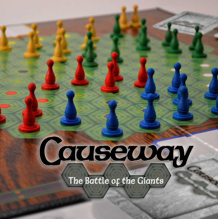 Causeway hexagonal strategy board game of battling giants in Ireland ...
