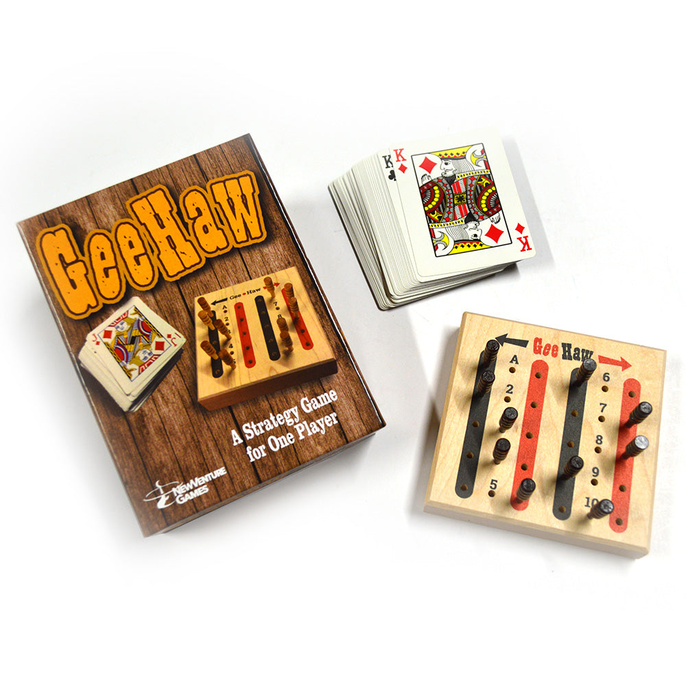 Gee Haw mini travel version Solo Game for One Player – NewVenture Games LLC