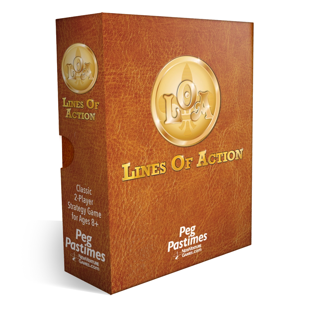 LOA Lines of Action abstract strategy travel board game Claude Souci ...